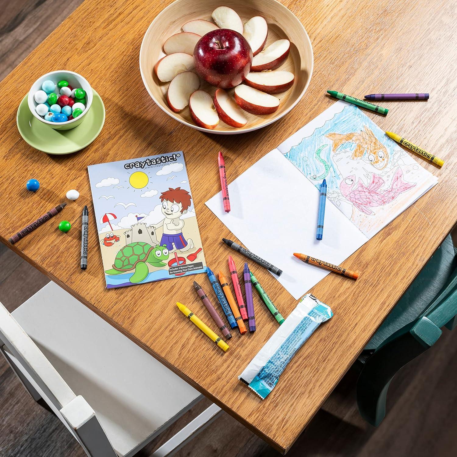 Craytastic Bulk Crayons Class Pack - 30 Boxes of 8 Colors, ASTM D-4236 ...