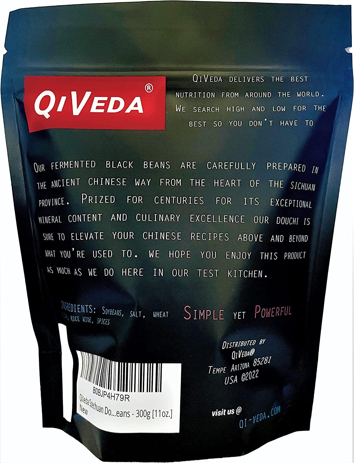 QiVeda Chinese Douchi 11oz (300g) - Premium Fermented Black Beans | Buy ...