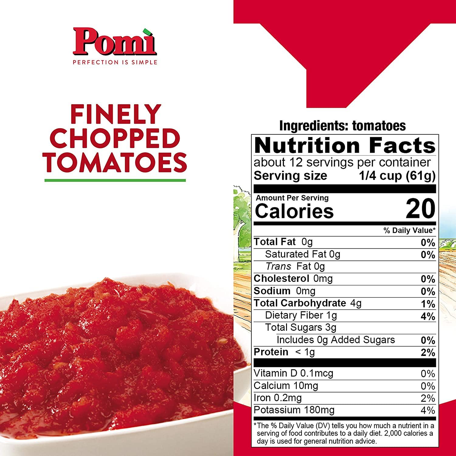 Pomi Finely Chopped Tomatoes - 26.4 oz (4 Pack) | Buy Online Now | Buy ...