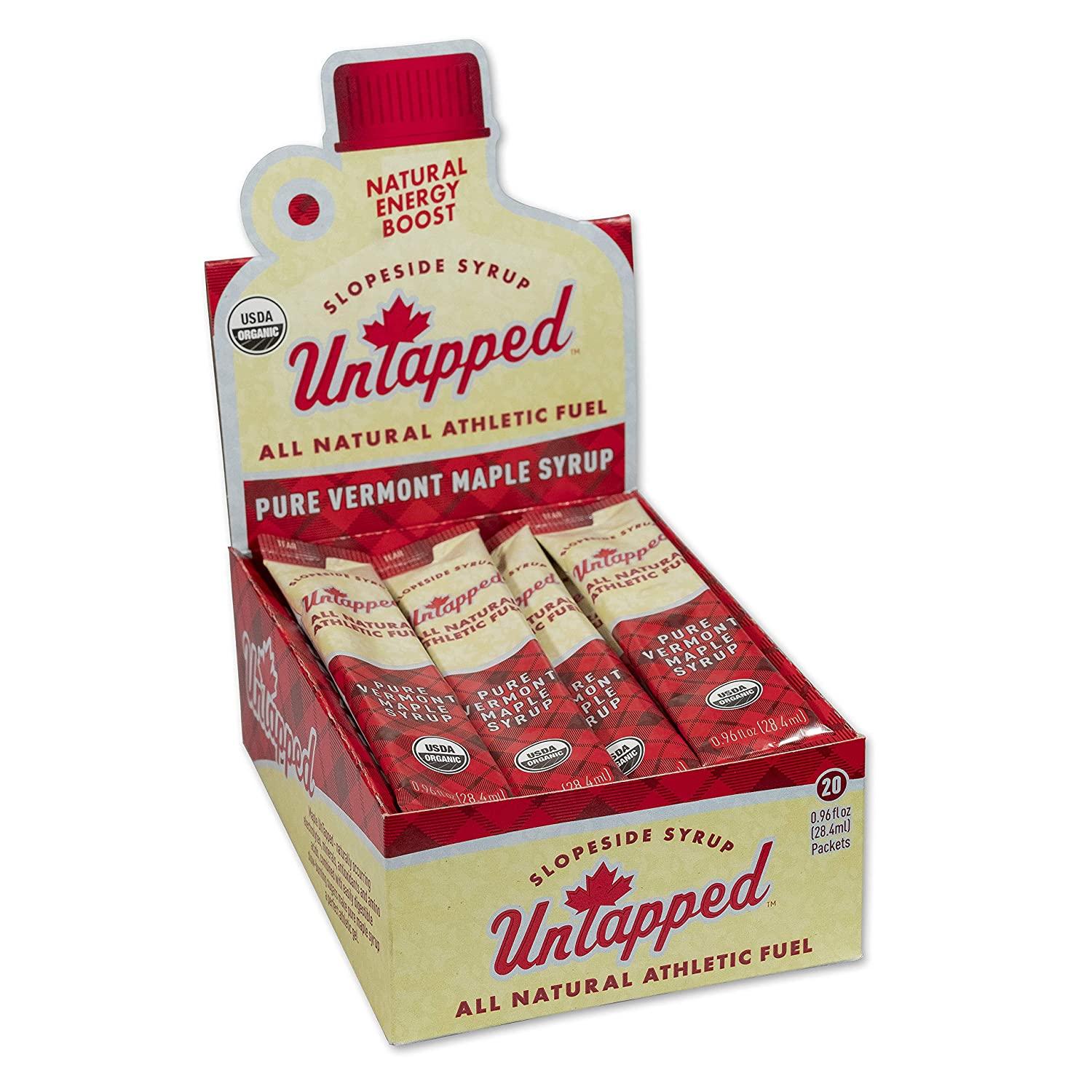 UnTapped Maple Syrup Athletic Fuel Maple Box of 20 .96 FL OZ PACKETS ...