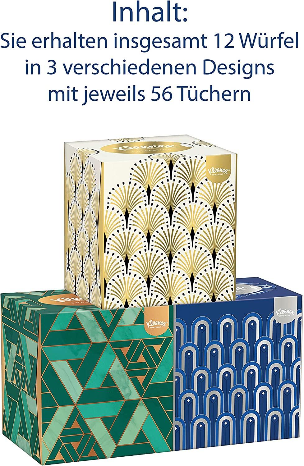 Kleenex Cube Soft Facial Tissues 3-Ply - Assorted Designs and Colors ...