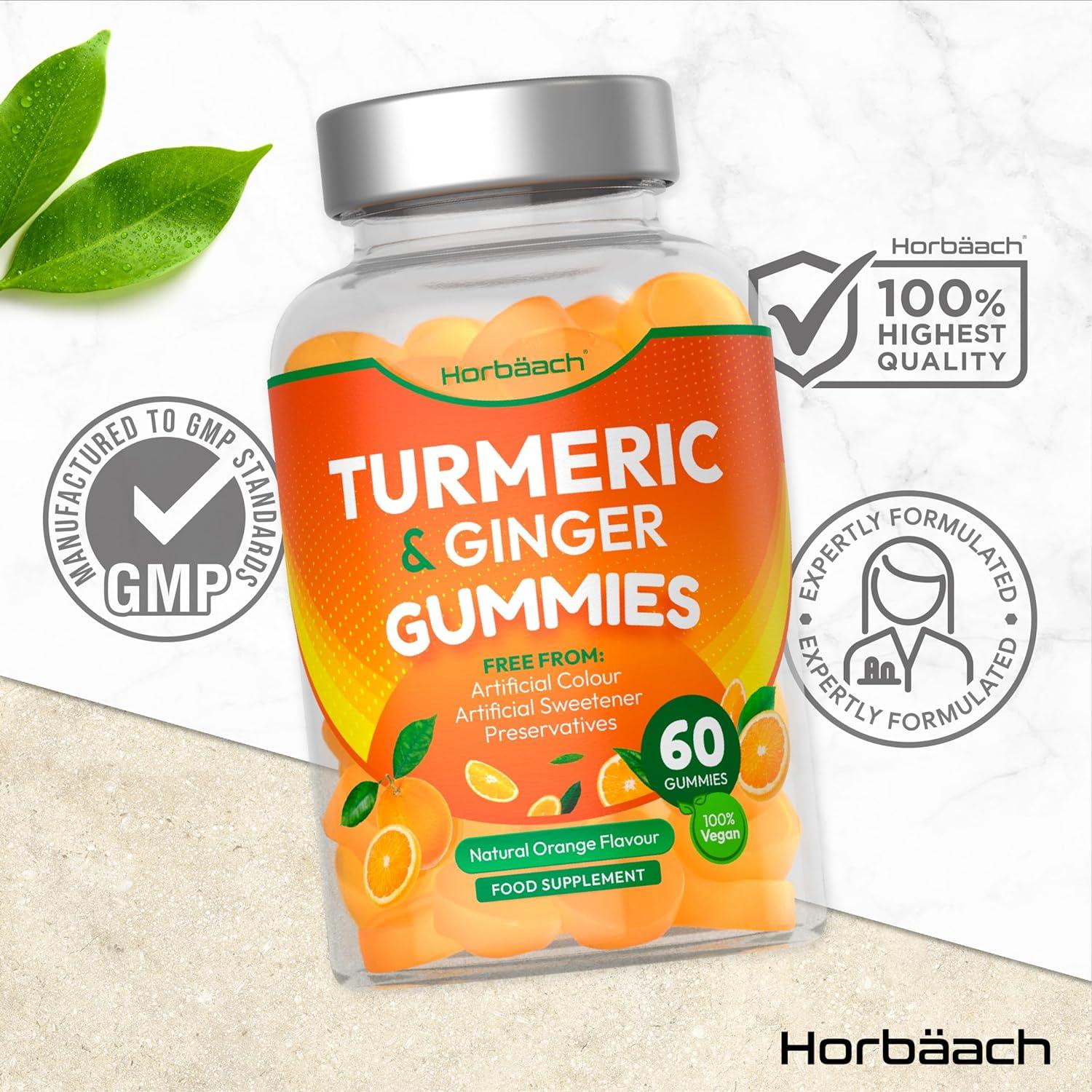 Turmeric Gummies with Ginger | High Strength Turmeric Curcumin ...