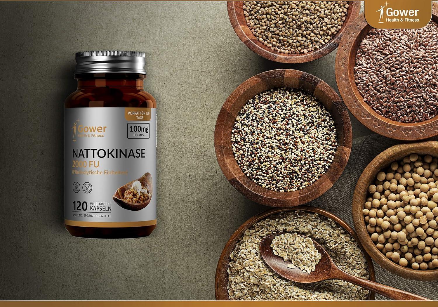 GH Nattokinase 2000fu Extract Capsules | 120 Natto Capsules | Non-GMO ...