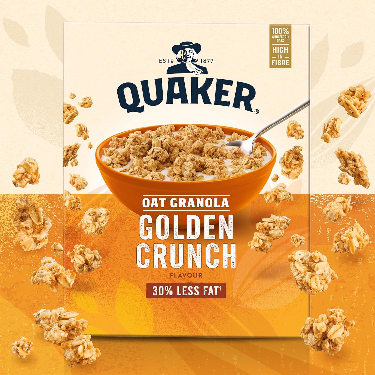 Quaker Golden Crunch Flavour Oat Granola 500 g (Pack of 5) | Buy Now ...