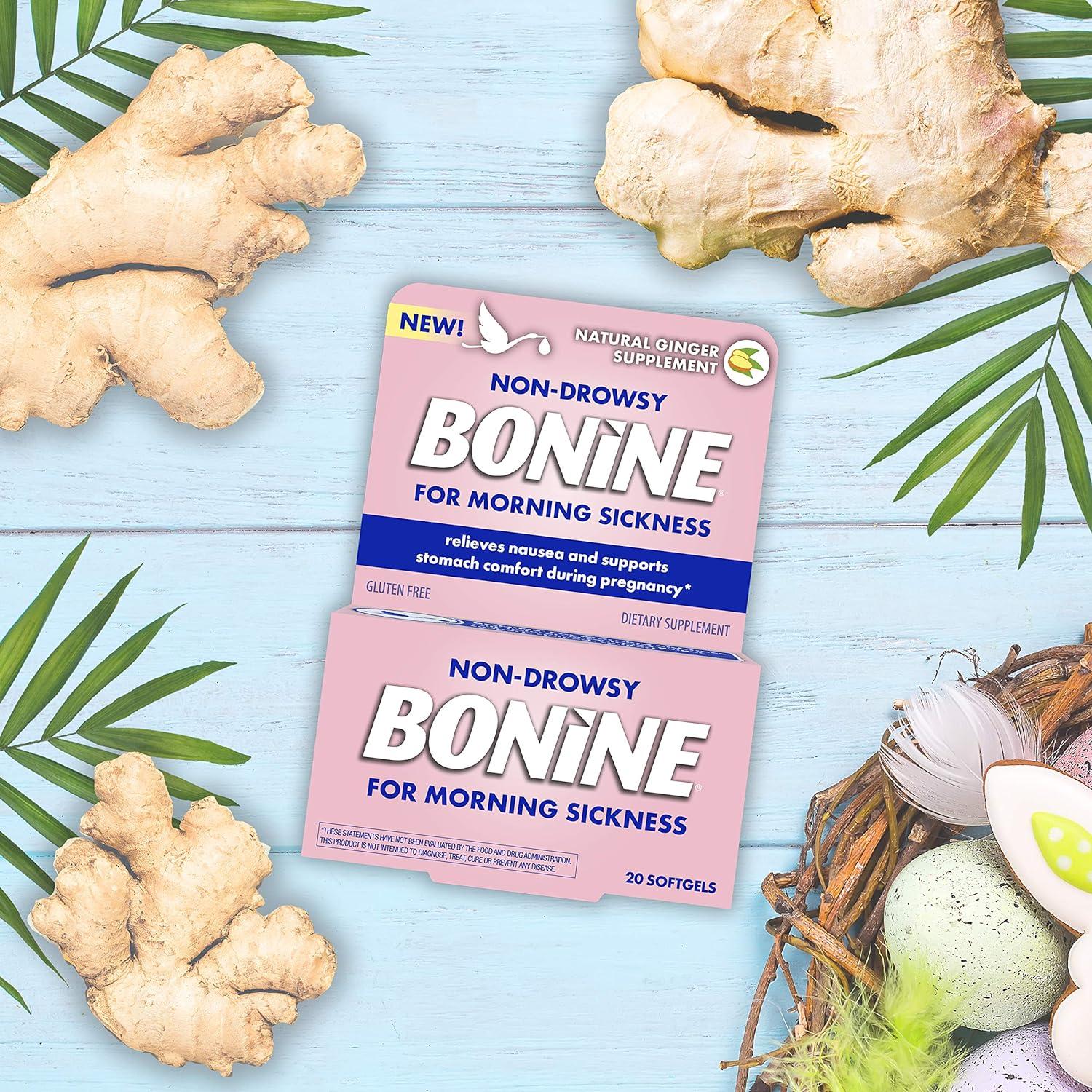 Non-Drowsy Bonine with Natural Concentrated Ginger 20 Count - Relief ...