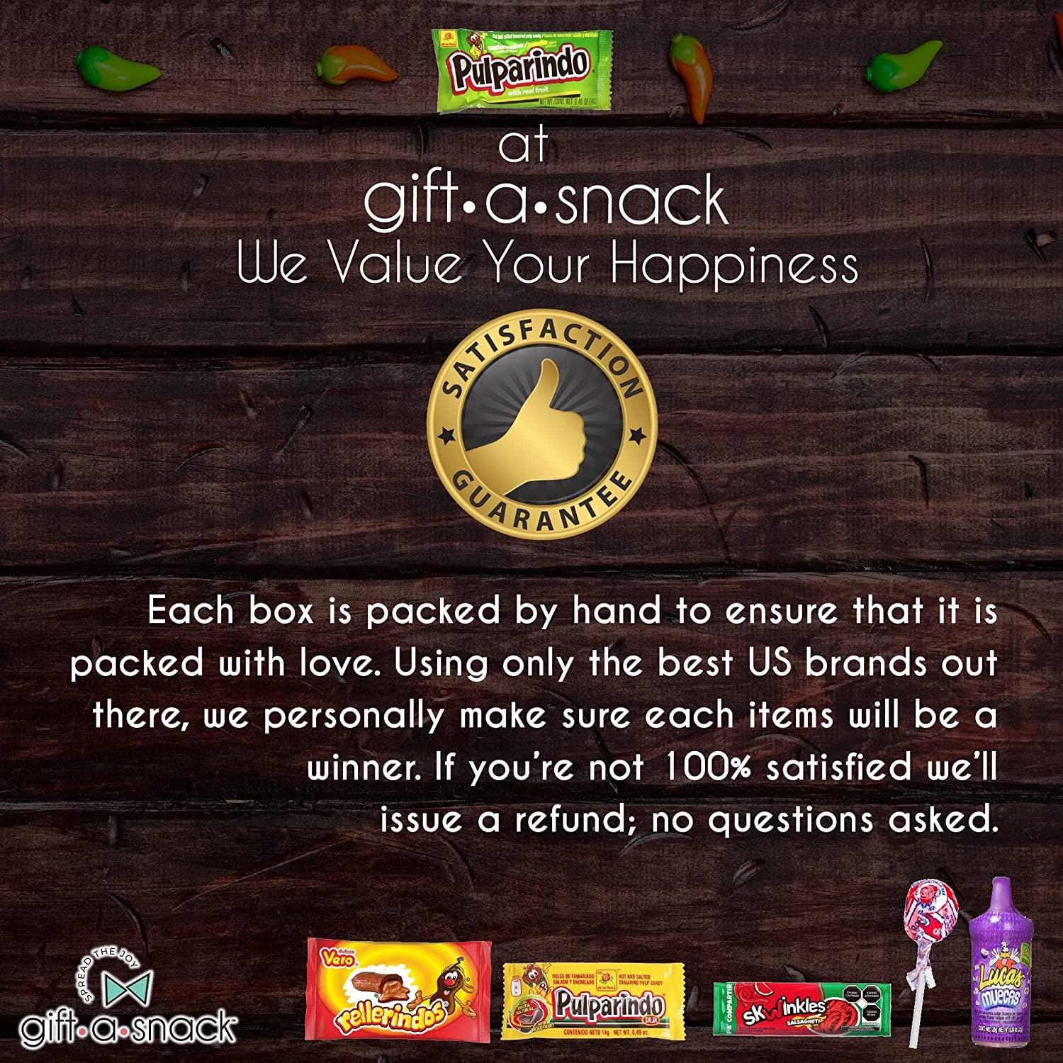 Mexican Candy Mix Gift Box (40 Count) - Spicy Sweet & Sour Assortment ...