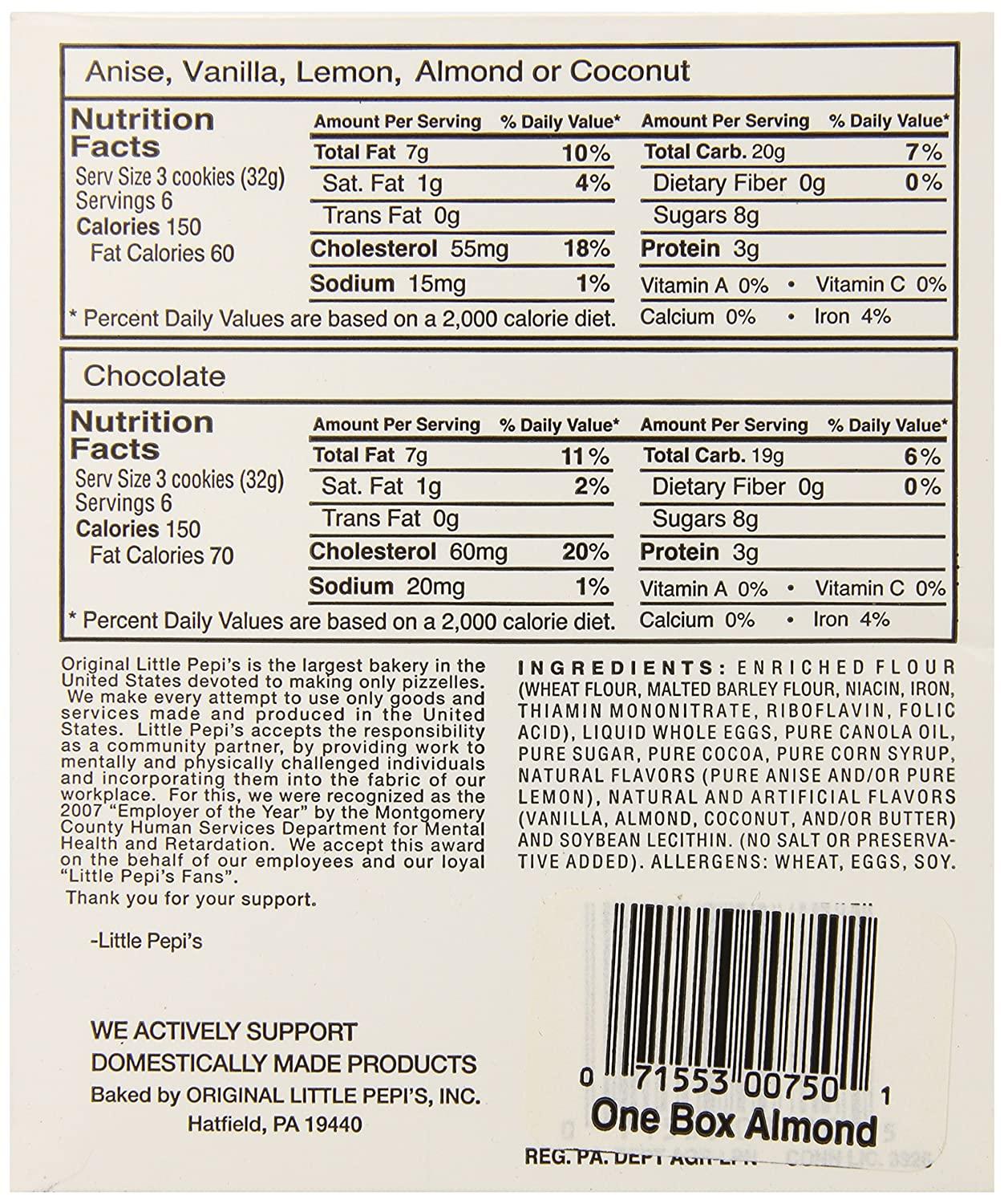 Little Pepi's Almond Pizzelles - 7 Ounce | Delicious Italian Cookies ...
