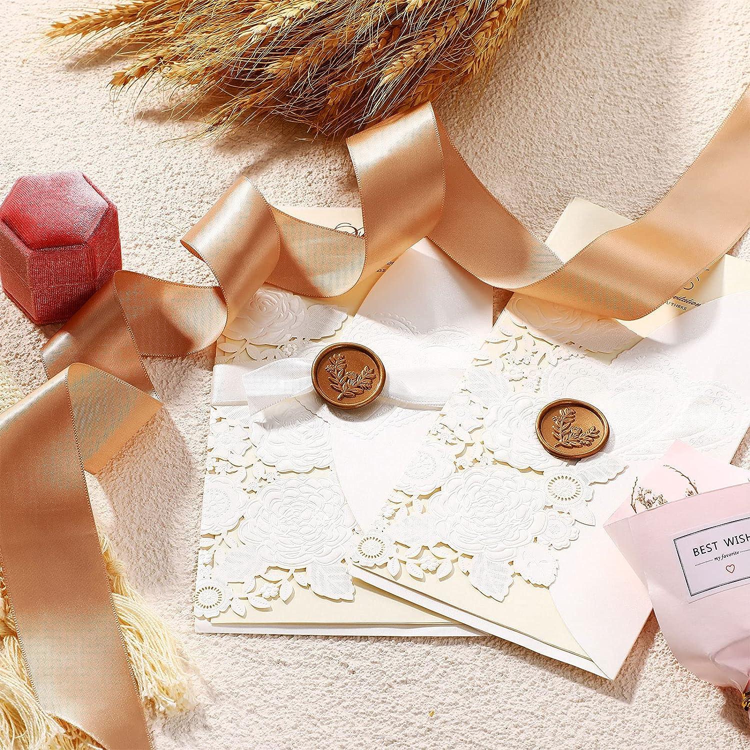 Outus Wax Seal Stickers Envelope Seal Stickers Wedding Invitation ...