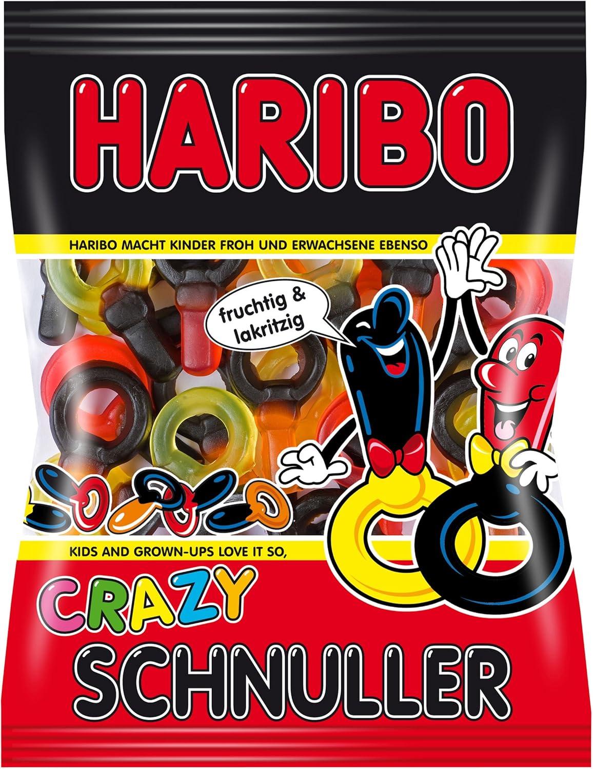 Haribo Crazy Dummies 3 Piece Liquorice Sweets Jellies Wine Gums Candies ...