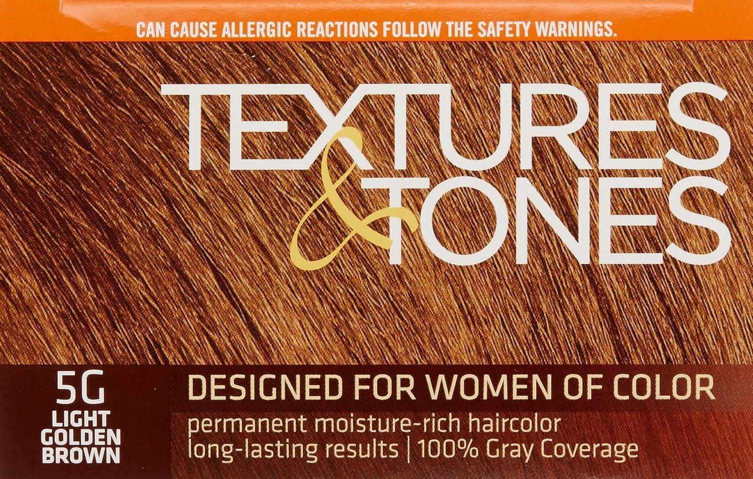 Clairol Professional Texture and Tones 1 oz Light Golden Brown Hair Dye - Fade Resistant ...