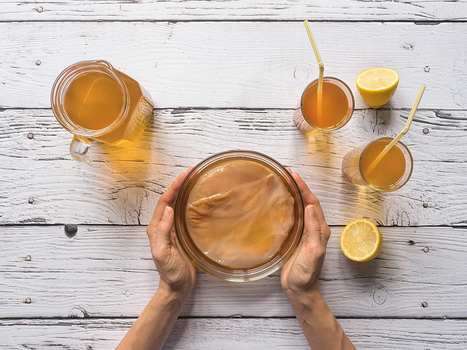 1 Gallon Jun Kombucha Starter Kit - Organic SCOBY & Ingredients for Jun ...