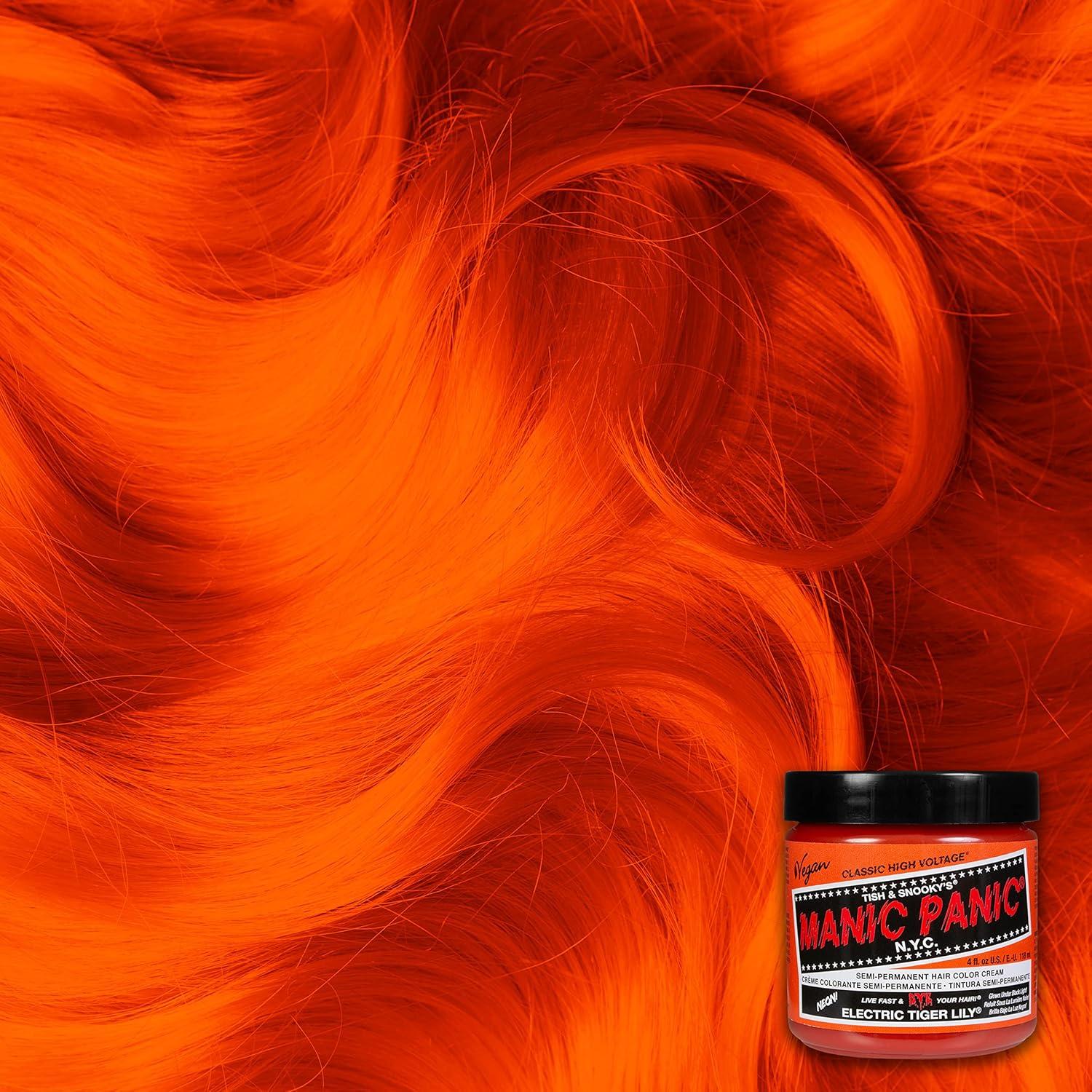 Manic Panic Electric Tiger Lily - Vegan & Cruelty-Free Orange Semi ...