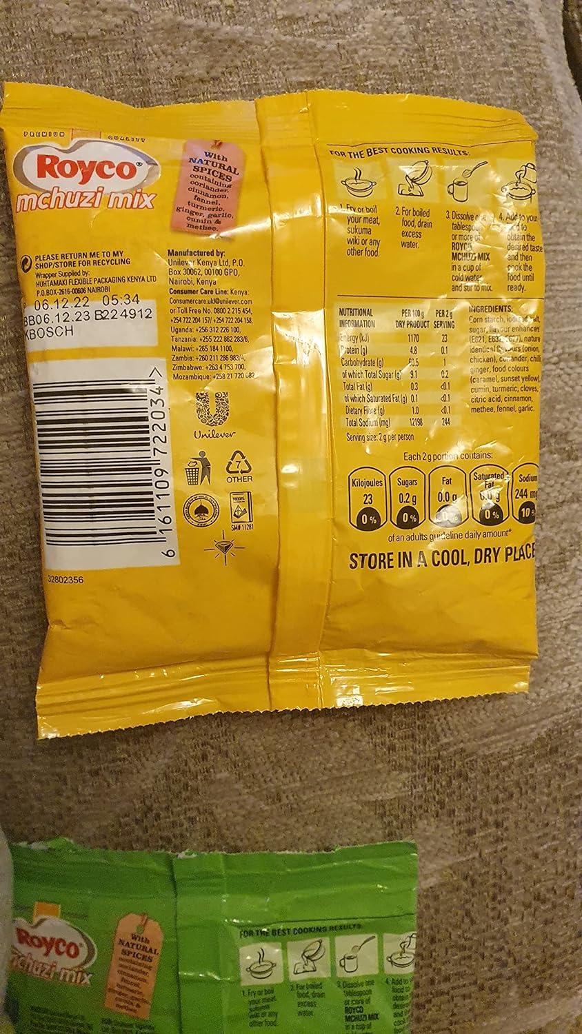 Royco Muchuzi Mix Spicy Chicken Flavor 70g Sachet - Authentic African ...