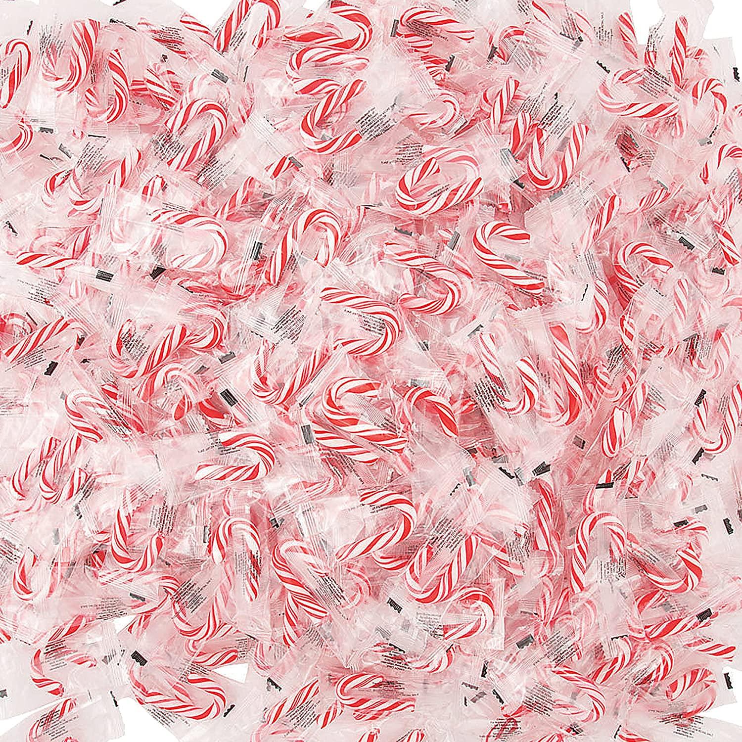 Mini Candy Canes Peppermint Flavored | Red & White Stripes - Holiday ...