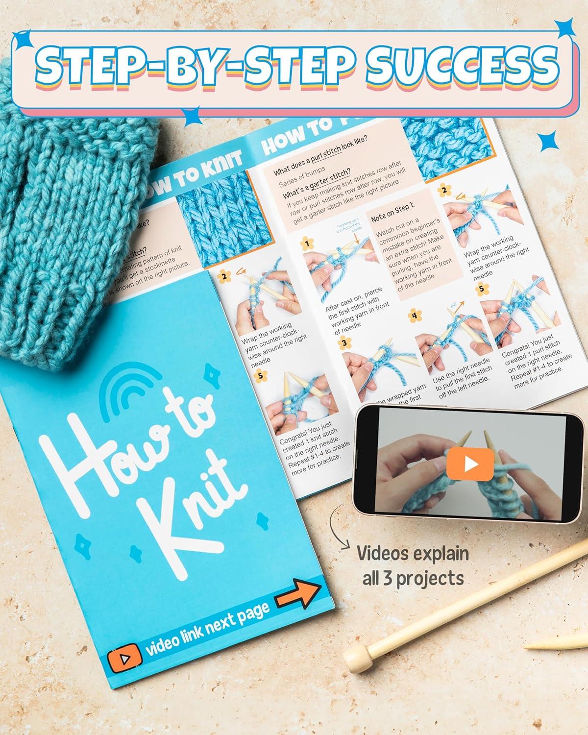 beginners knitting kit