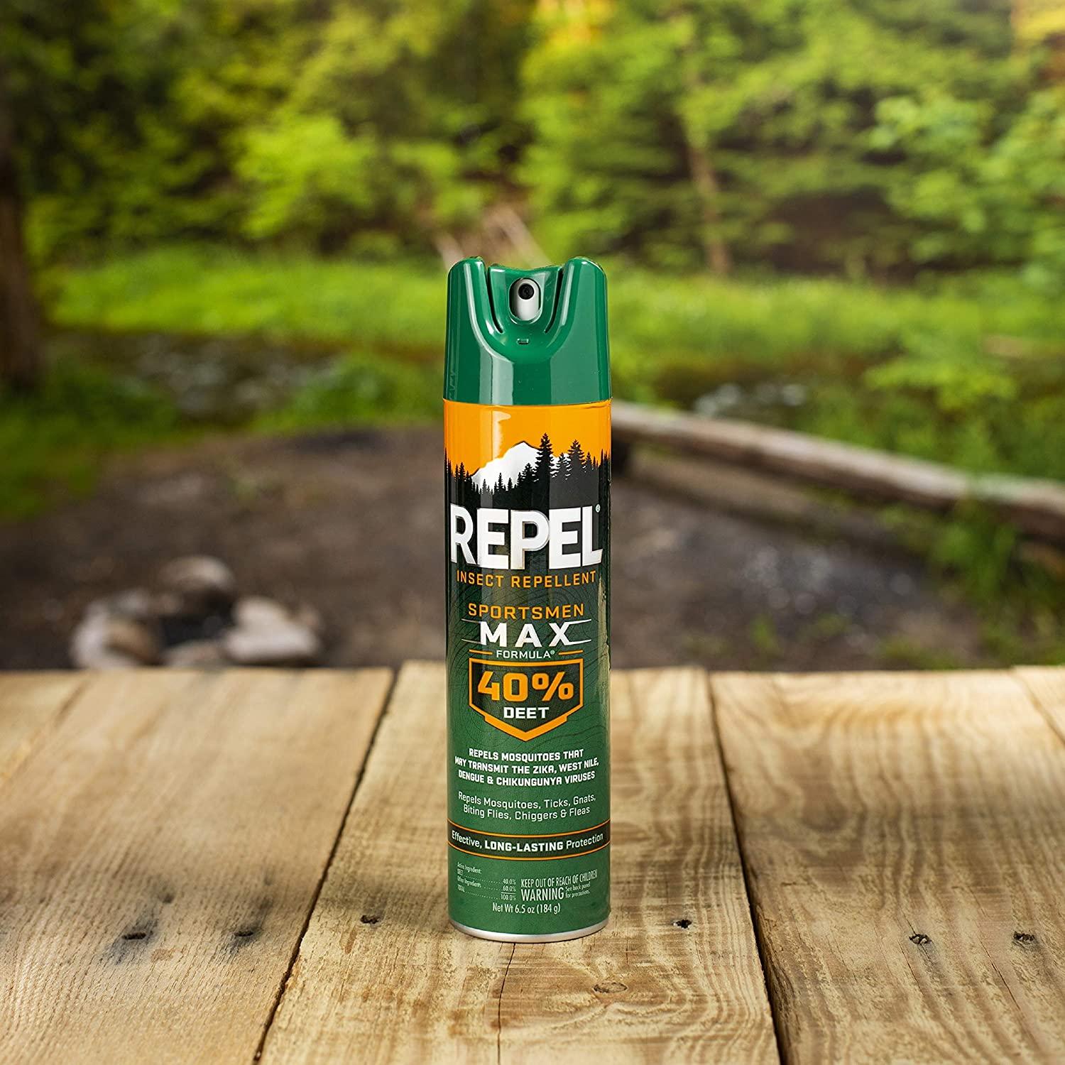 Repel Sportsmen Max 40% DEET Aerosol Insect & Mosquito Repellent Spray ...