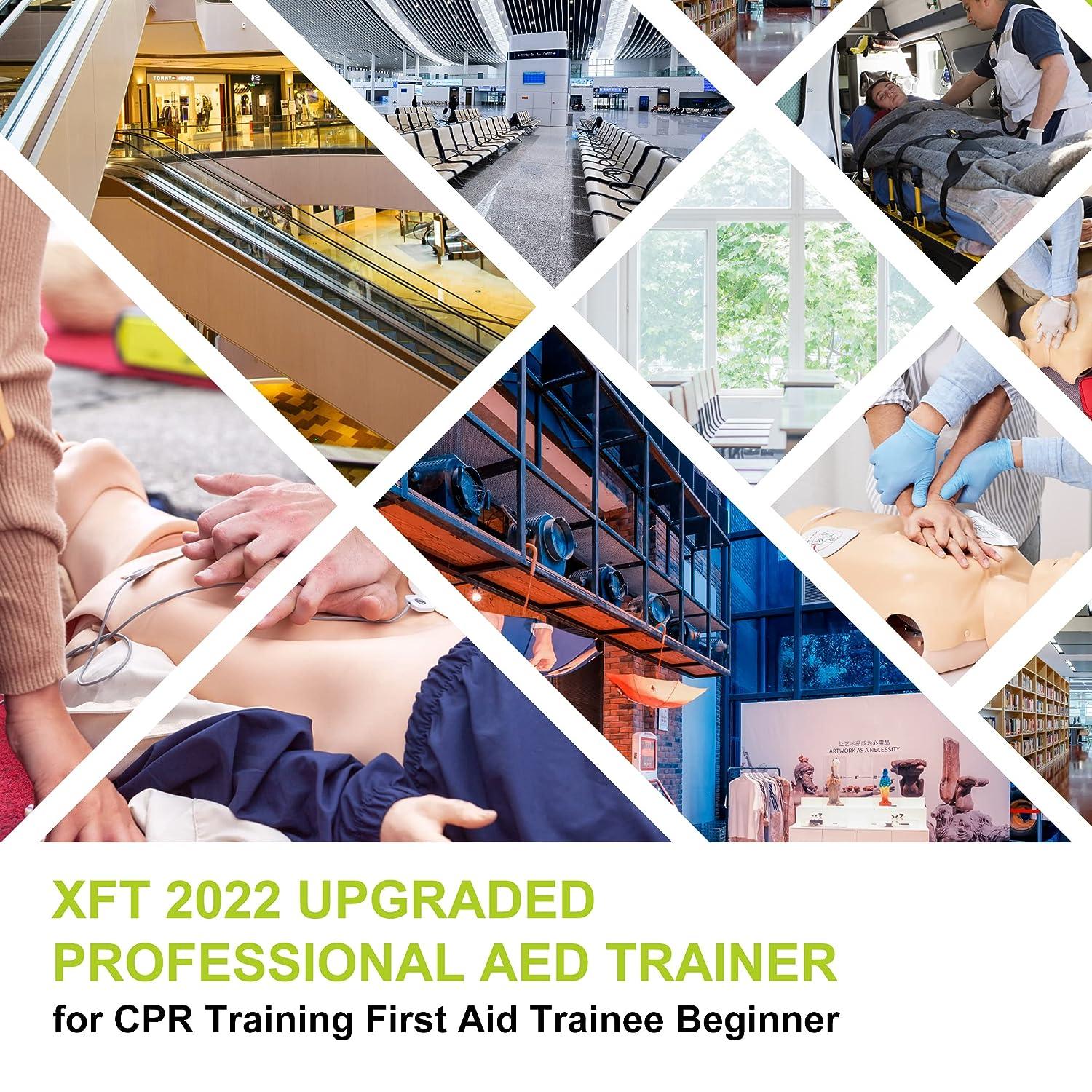 XFT Professional AED Trainer Kit - CPR Training Equipment for First Aid ...