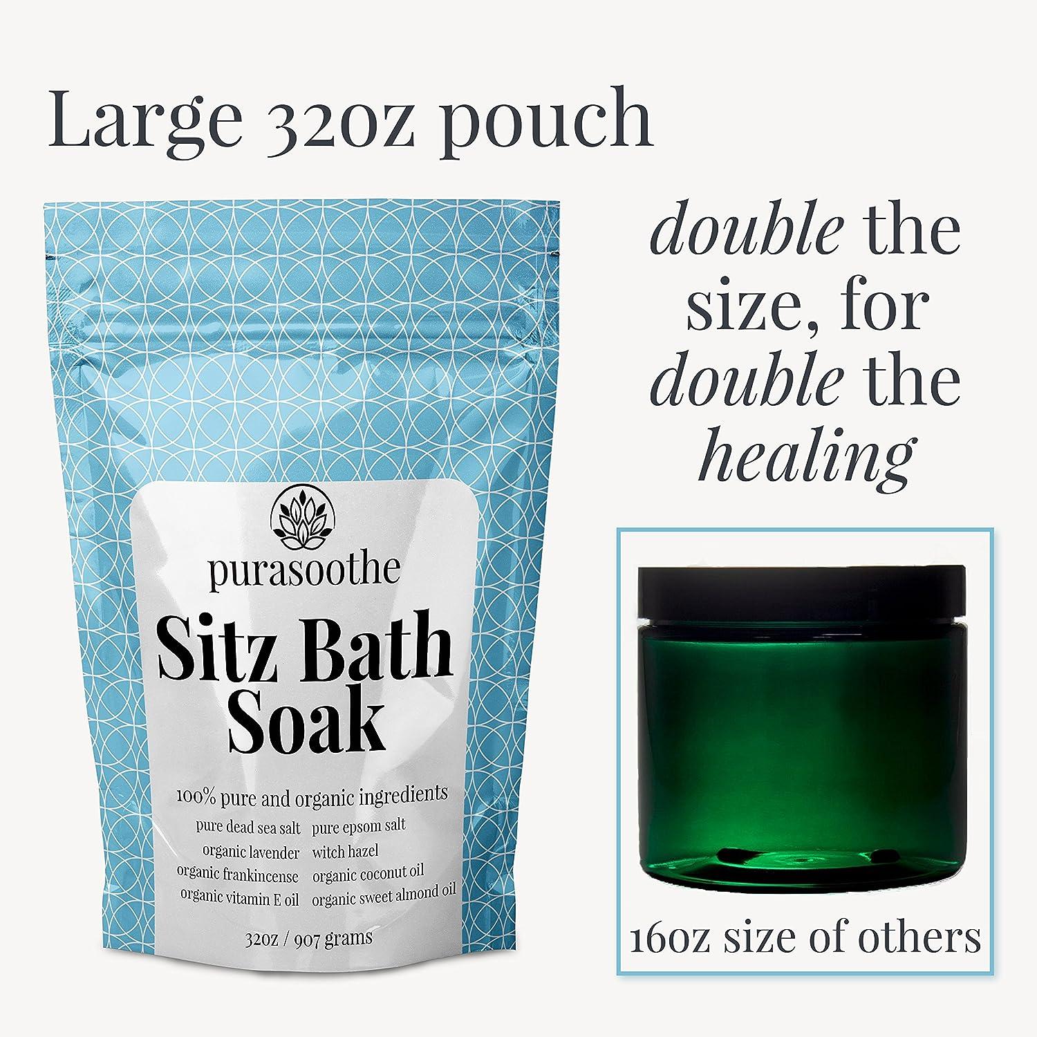 Sitz Bath Salt for Hemorrhoid and Postpartum Care - Organic USA Made ...