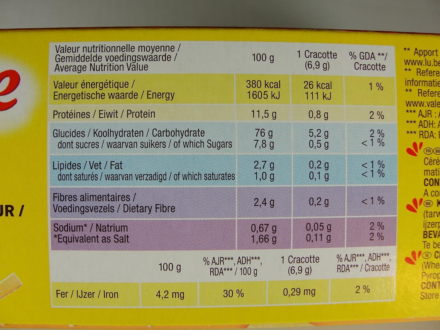 2 Boxes - Lu Cracottes Crisp Wheat Flour Slices Crackers 8.8 Oz | Buy ...