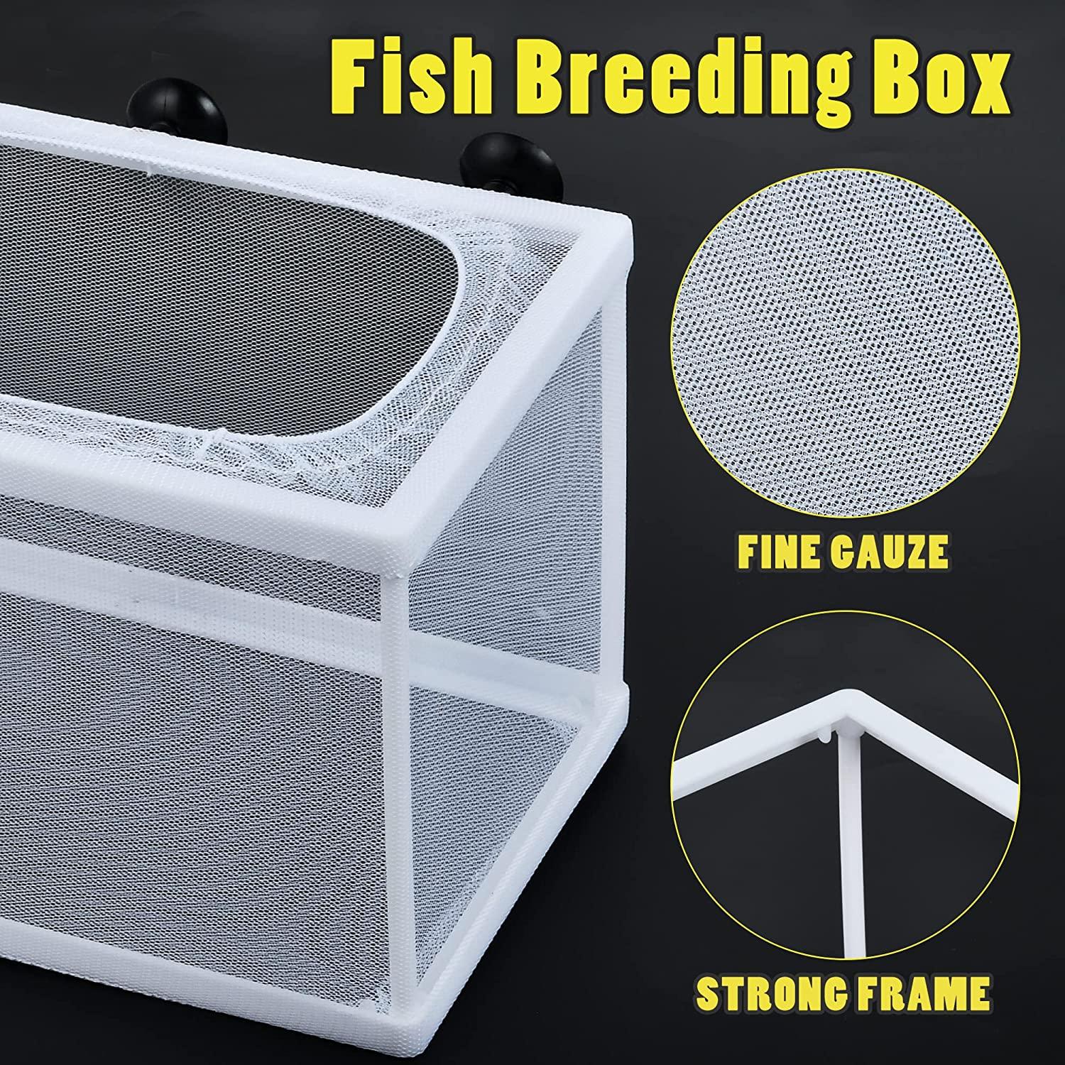 2 Pieces Fish Tank Breeder Net Akamino Large Fish Breeder Isolation Box ...