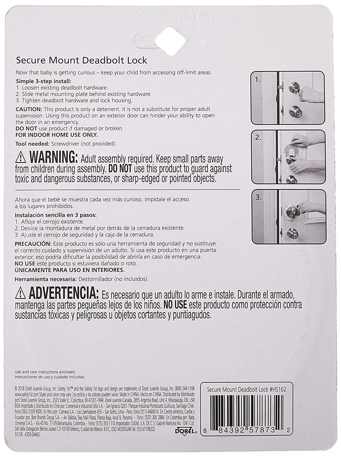 Secure Mount Deadbolt Lock by Safety 1st - Childproofing Essential ...