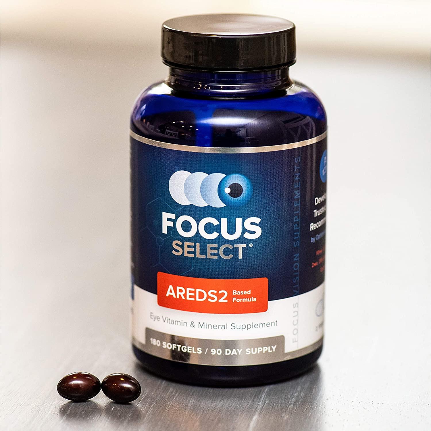 Focus Select AREDS2 Eye Vitamin-Mineral Supplement - 180 ct. 90 Day ...