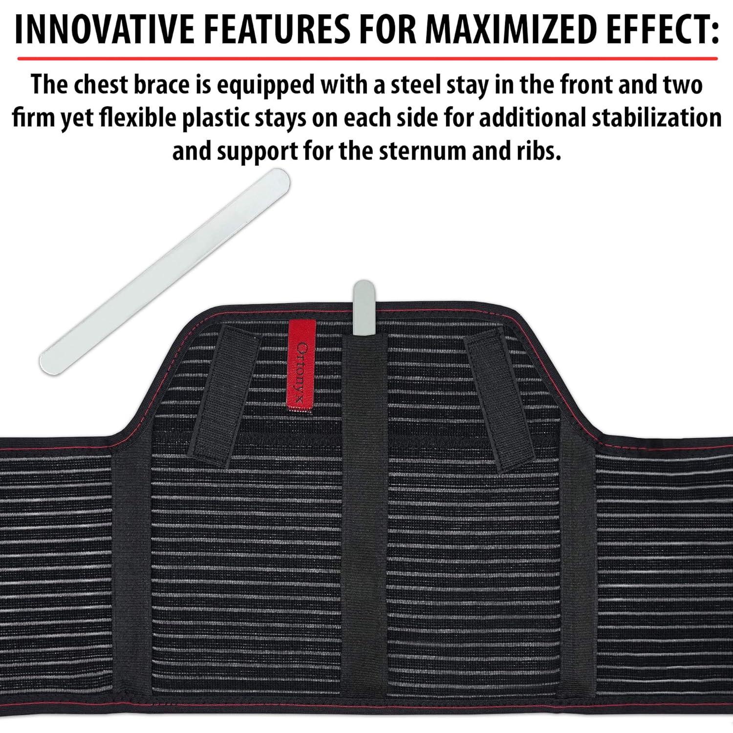 ORTONYX Sternum & Thorax Support Chest Brace - Rib Fracture & Open ...
