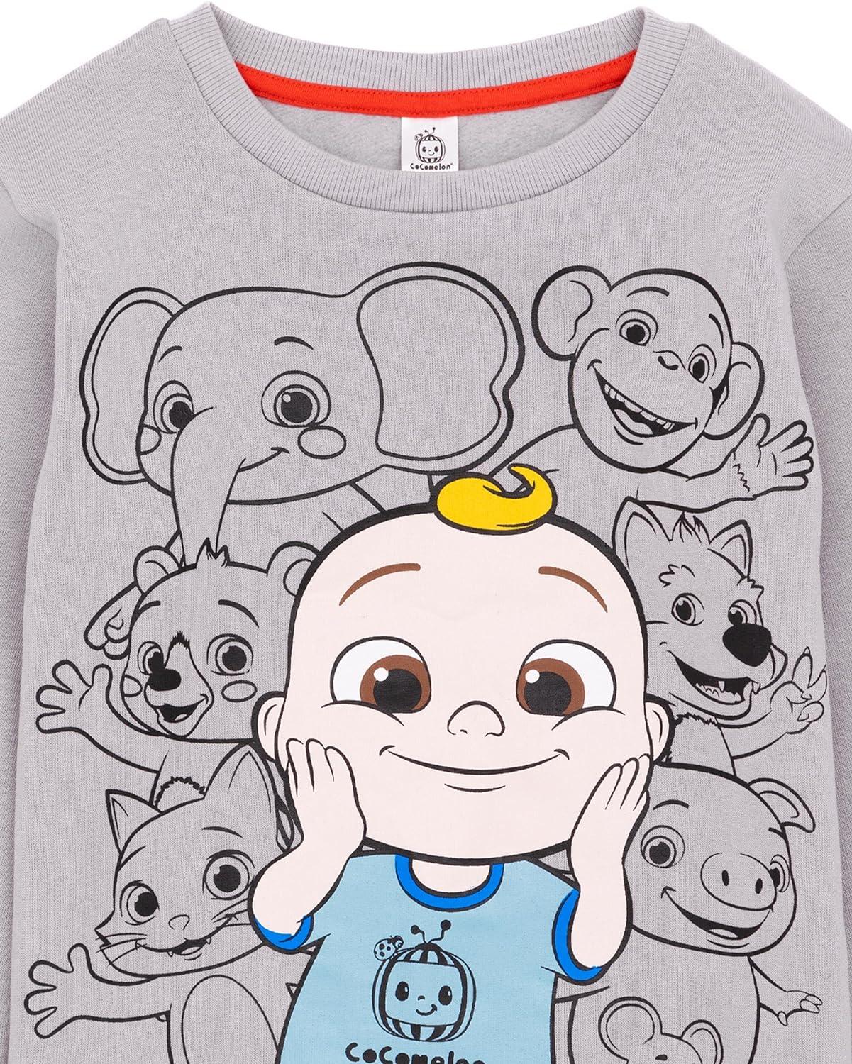 Cocomelon Kids Sweatshirt | Ello Pepe Boba Kiki Characters | Nursery ...