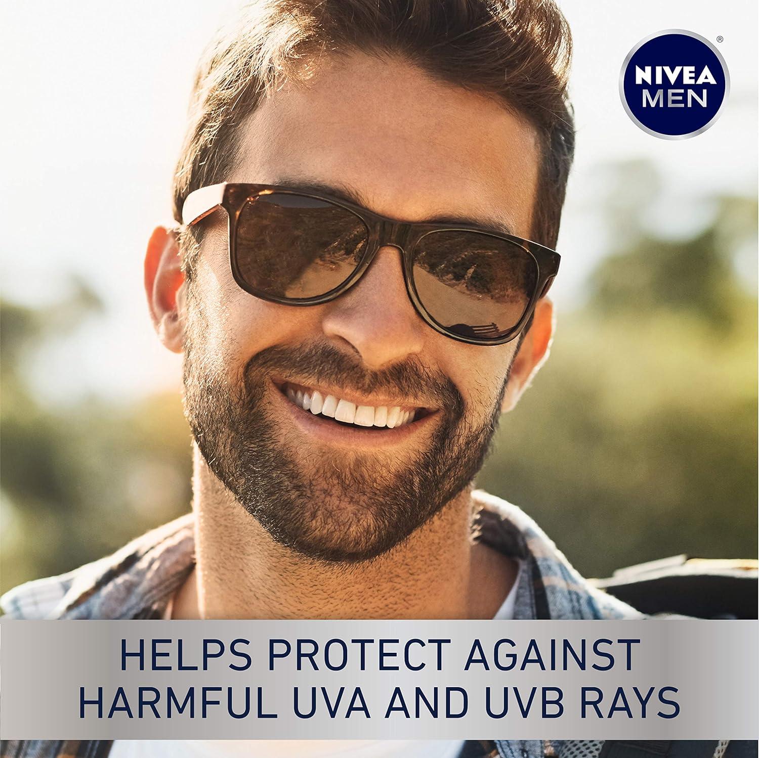 NIVEA MEN Sensitive Face Lotion SPF 15 Broad Spectrum Sunscreen 3 Pack ...