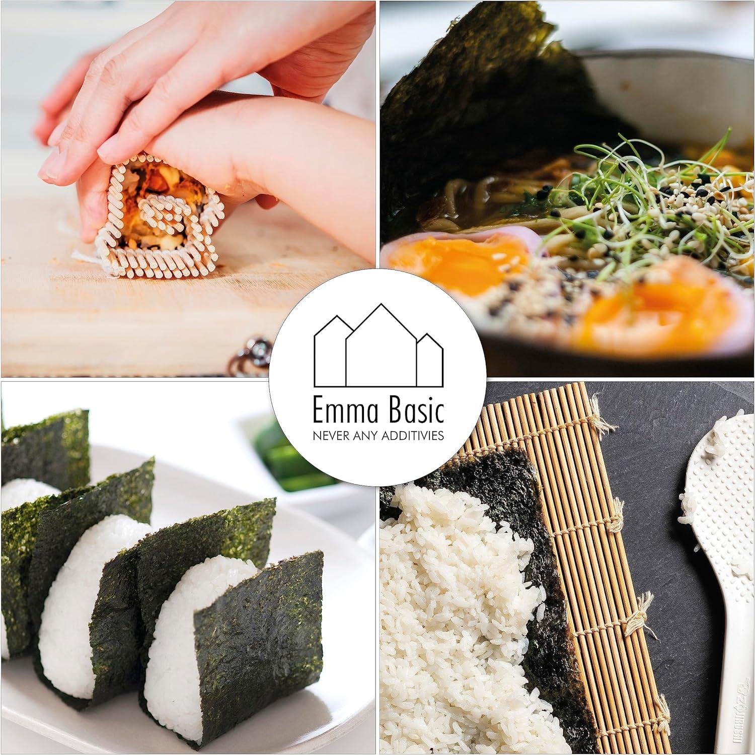 Emma Basic Dried Seaweed Sushi Nori 7 Full Sheets - Young & Fresh High ...