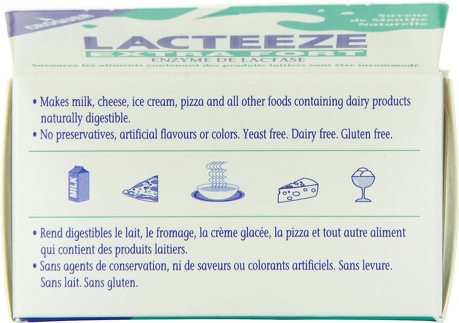 Lacteeze Extra Strength: Fast-Acting Lactase Enzyme Supplement | Buy ...