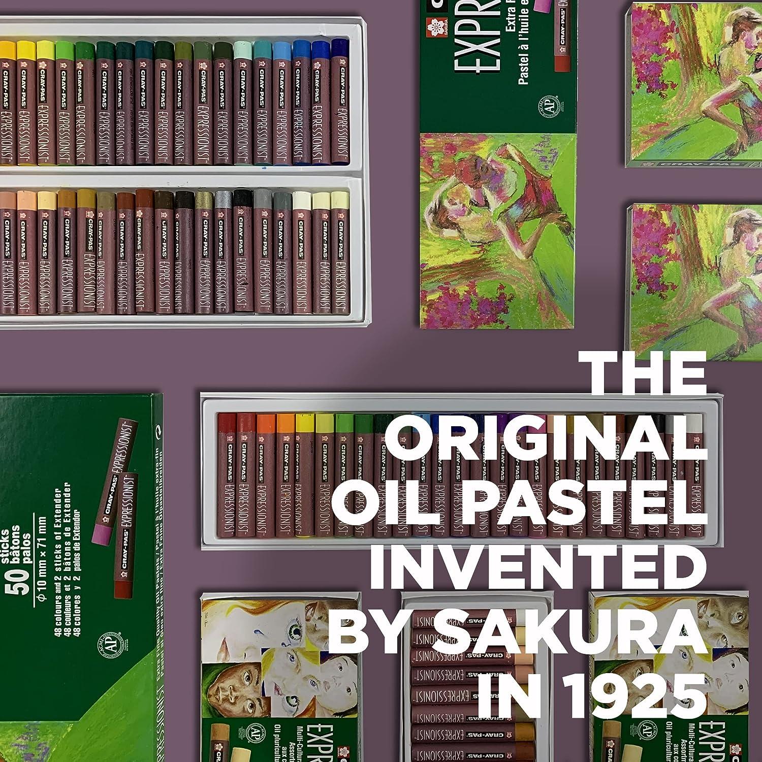 Sakura Cray-Pas Expressionist Oil Pastel Set - 36 Soft Oil Pastels for ...