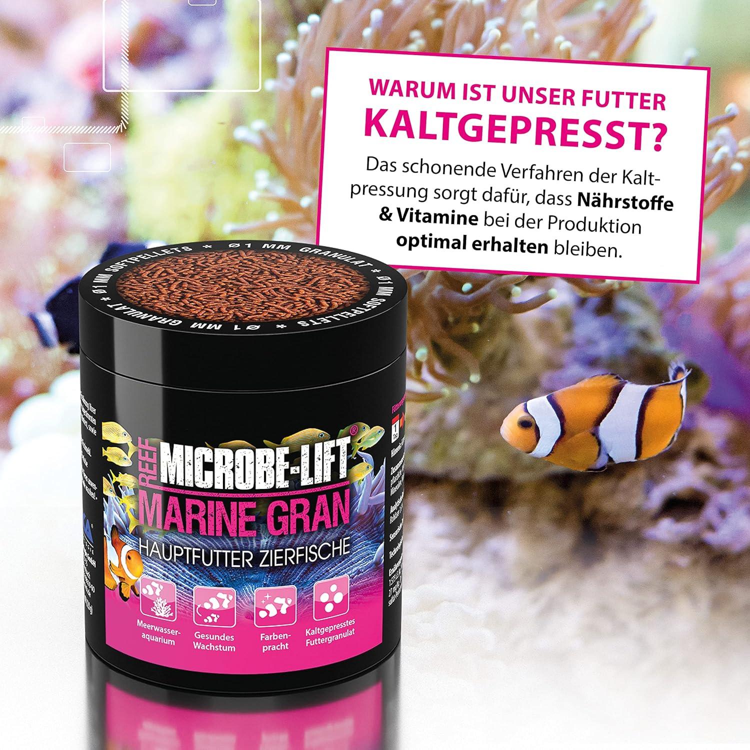 Microbe Lift Marine Gran - 500ml High-Quality Fish Feed | Promotes ...