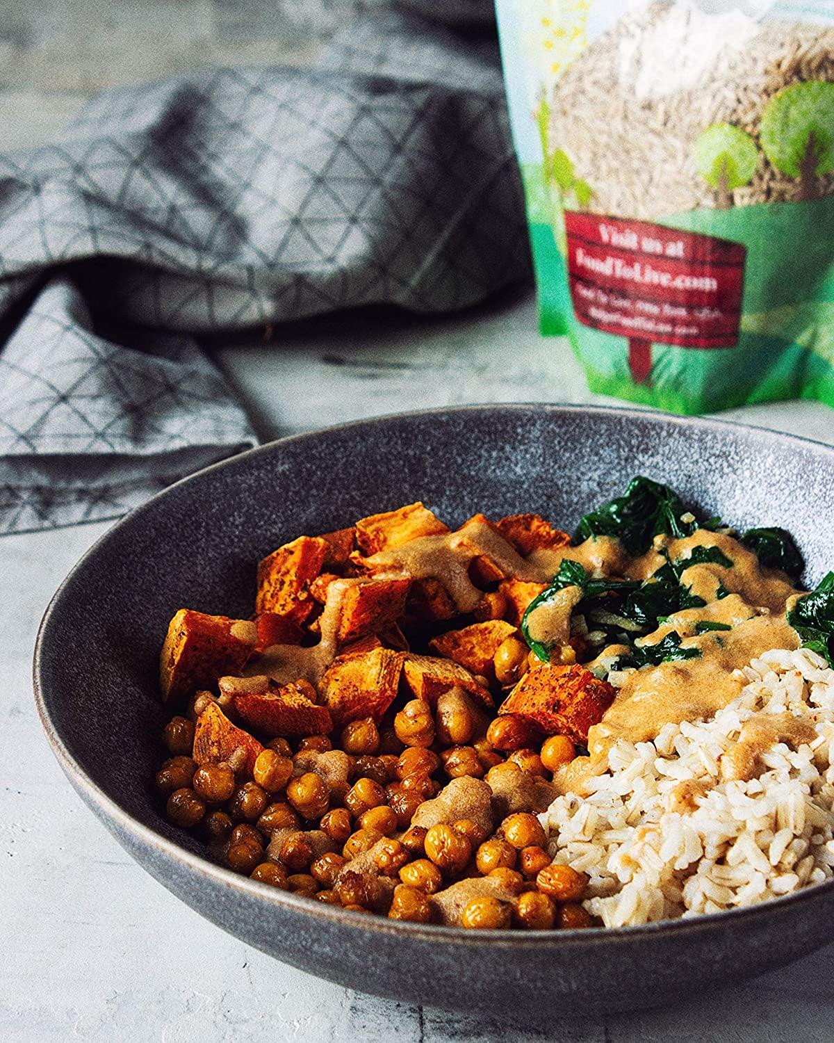 Organic Long Grain Brown Rice - 8 lbs | Whole Grain Raw Unpolished ...