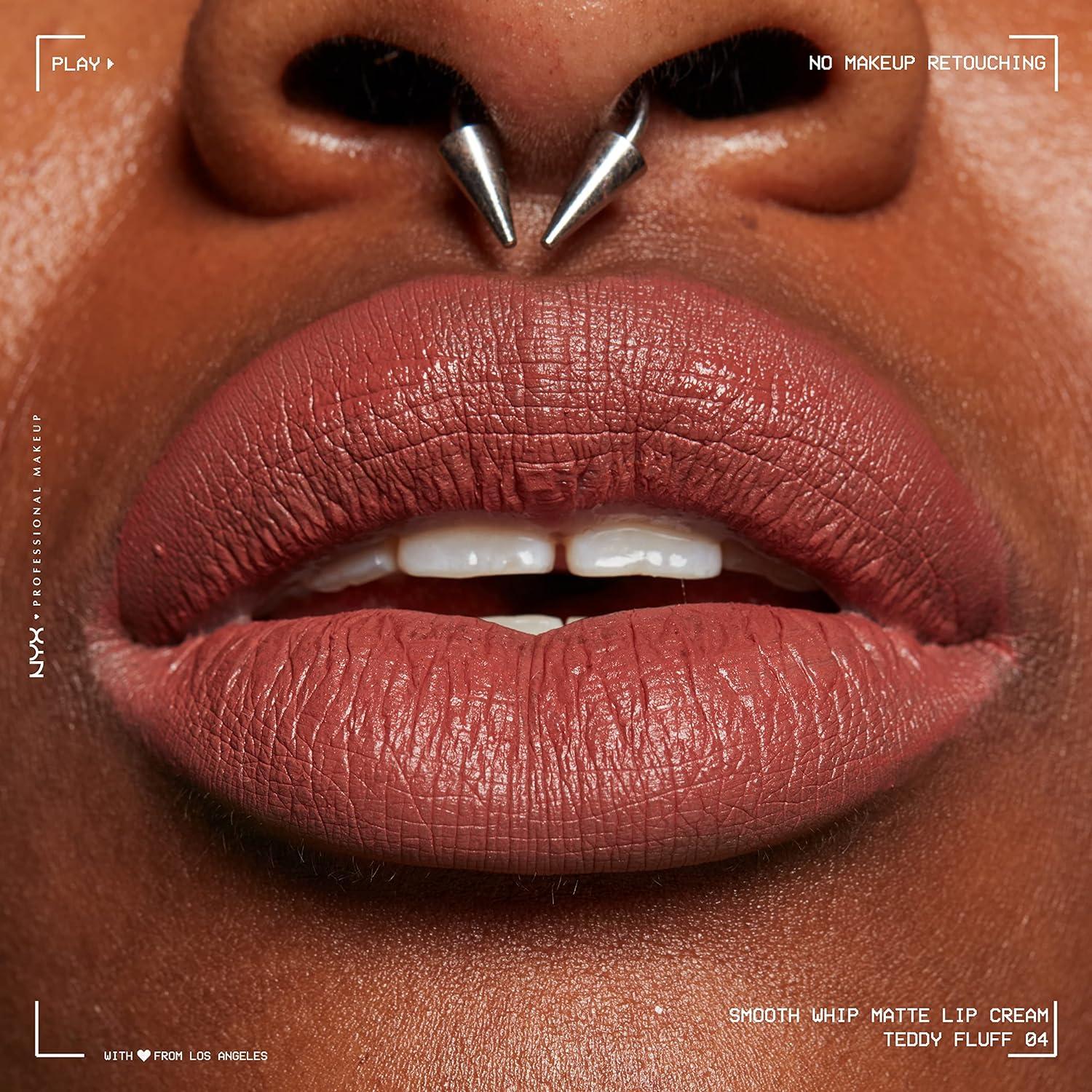NYX Smooth Whip Matte Lip Cream - Teddy Fluff 04 | Long-Lasting Vegan ...
