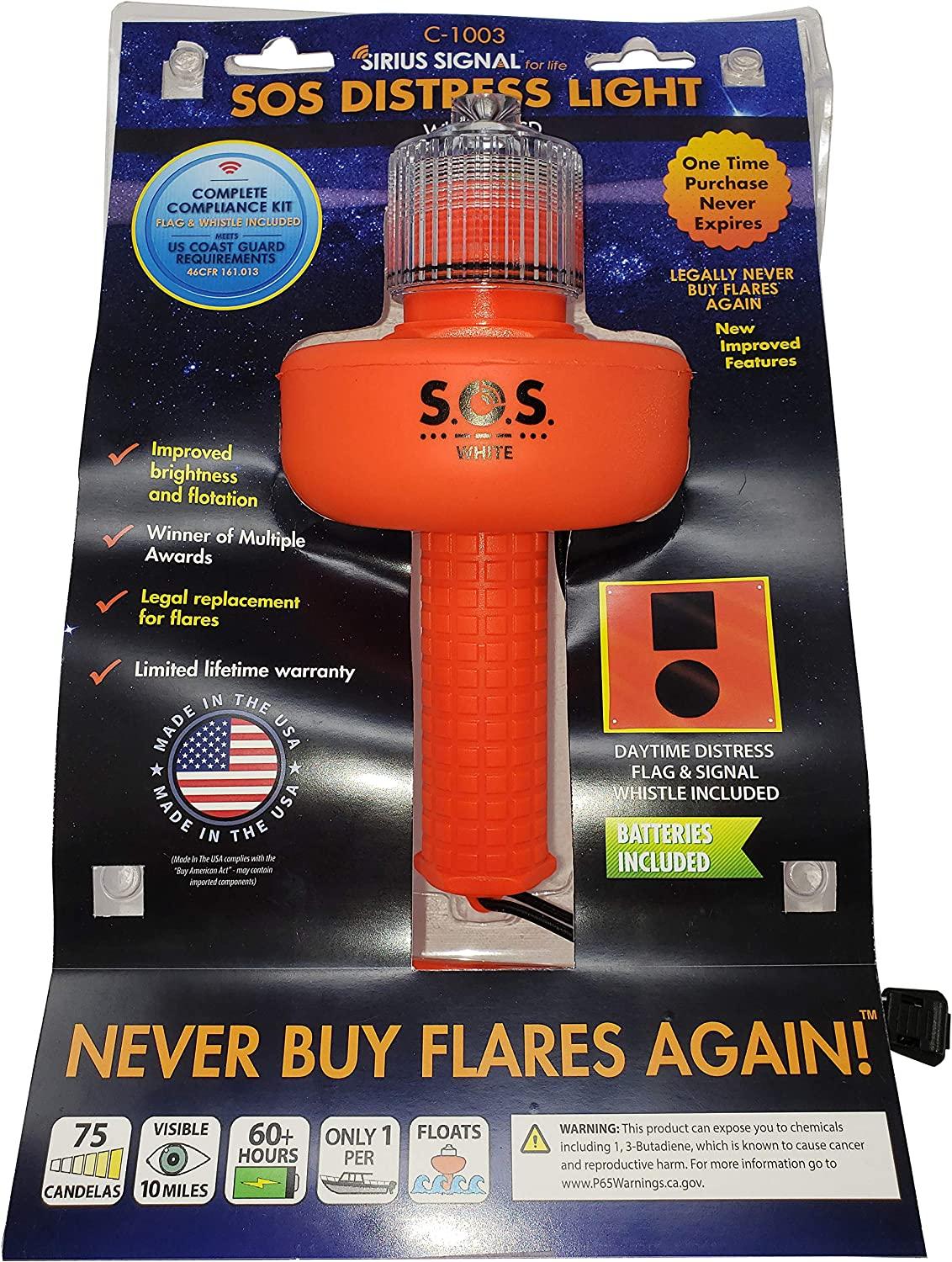 Sirius Signal C-1003 SOS LED Flare Distress Signal Kit - CG Approved ...