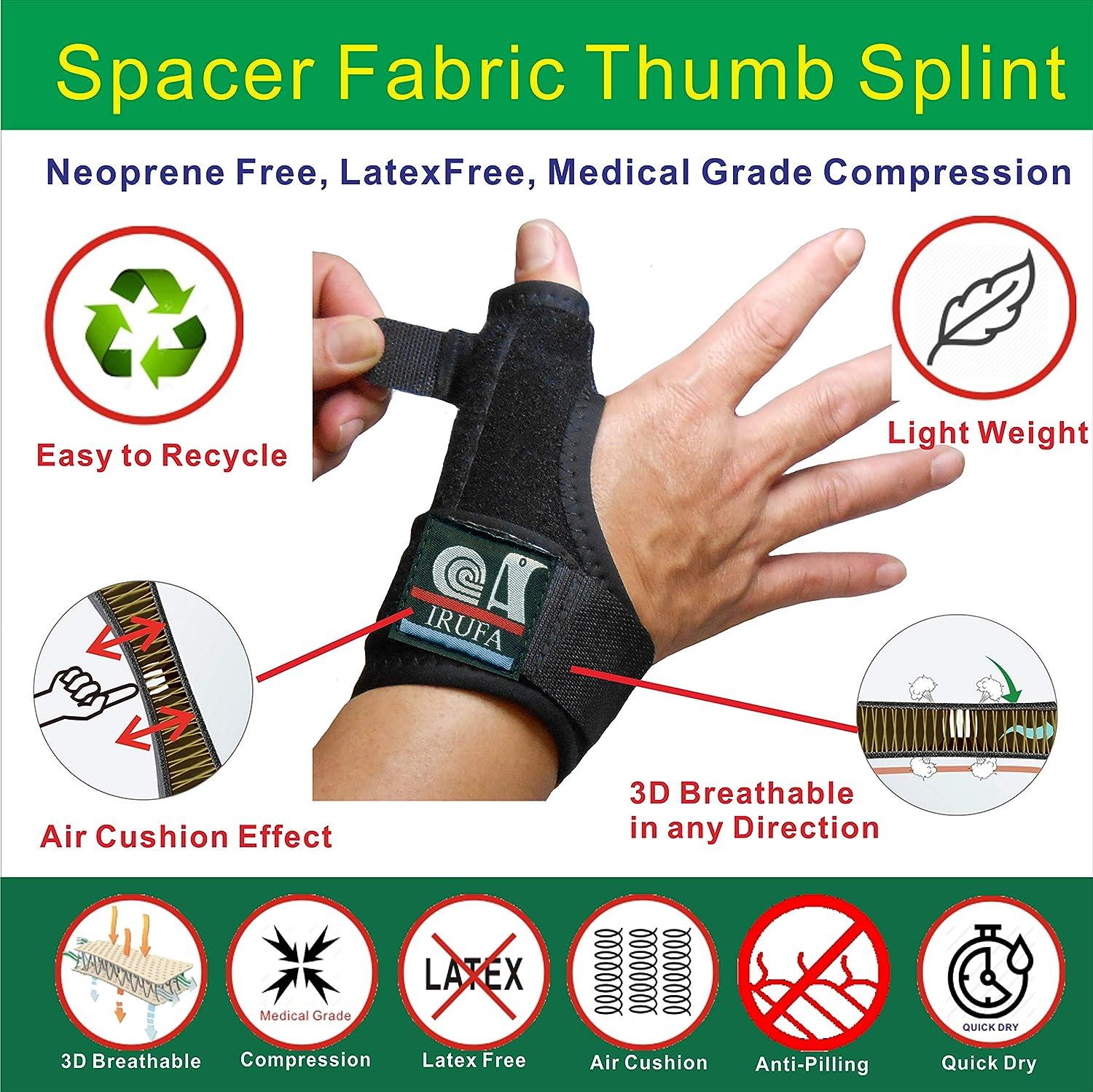IRUFA TB-OS-32 3D Breathable Spacer Fabric CMC Joint Thumb Stabilizer ...