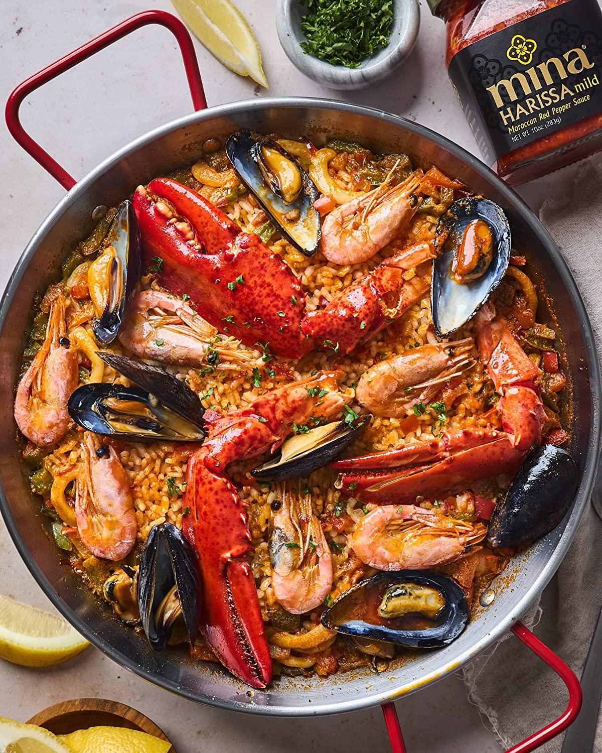 Mina Mild Harissa Sauce - Authentic Moroccan Flavor with Fresh Red ...