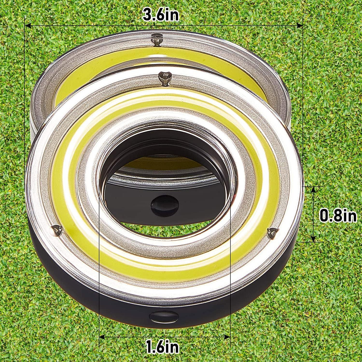 Retisee Glow Golf Hole Lights Set - 4 Pcs LED Glowing Golf Hole ...