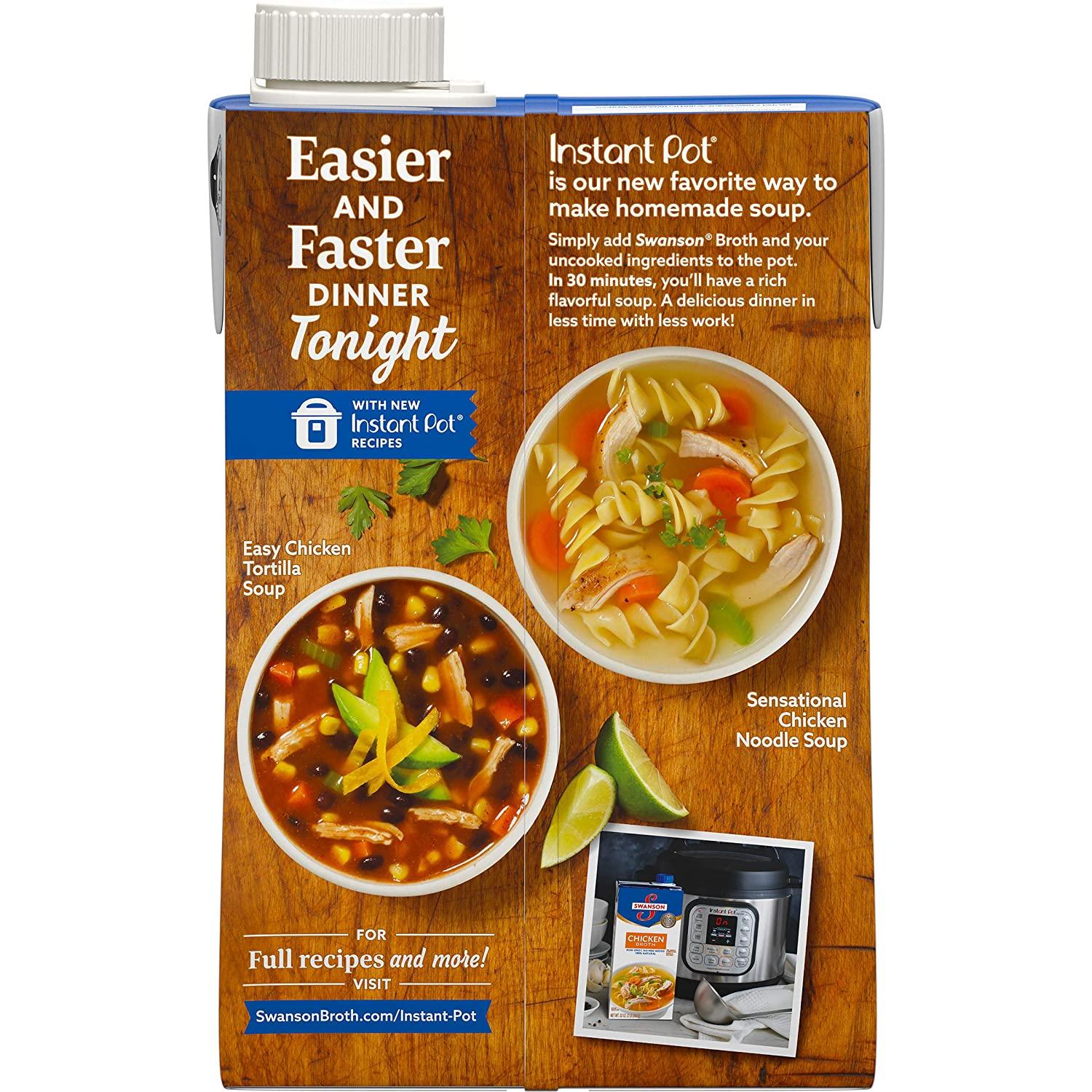 Swanson 100% Natural Gluten-Free Chicken Broth 48 Oz Carton - 48 Ounce ...