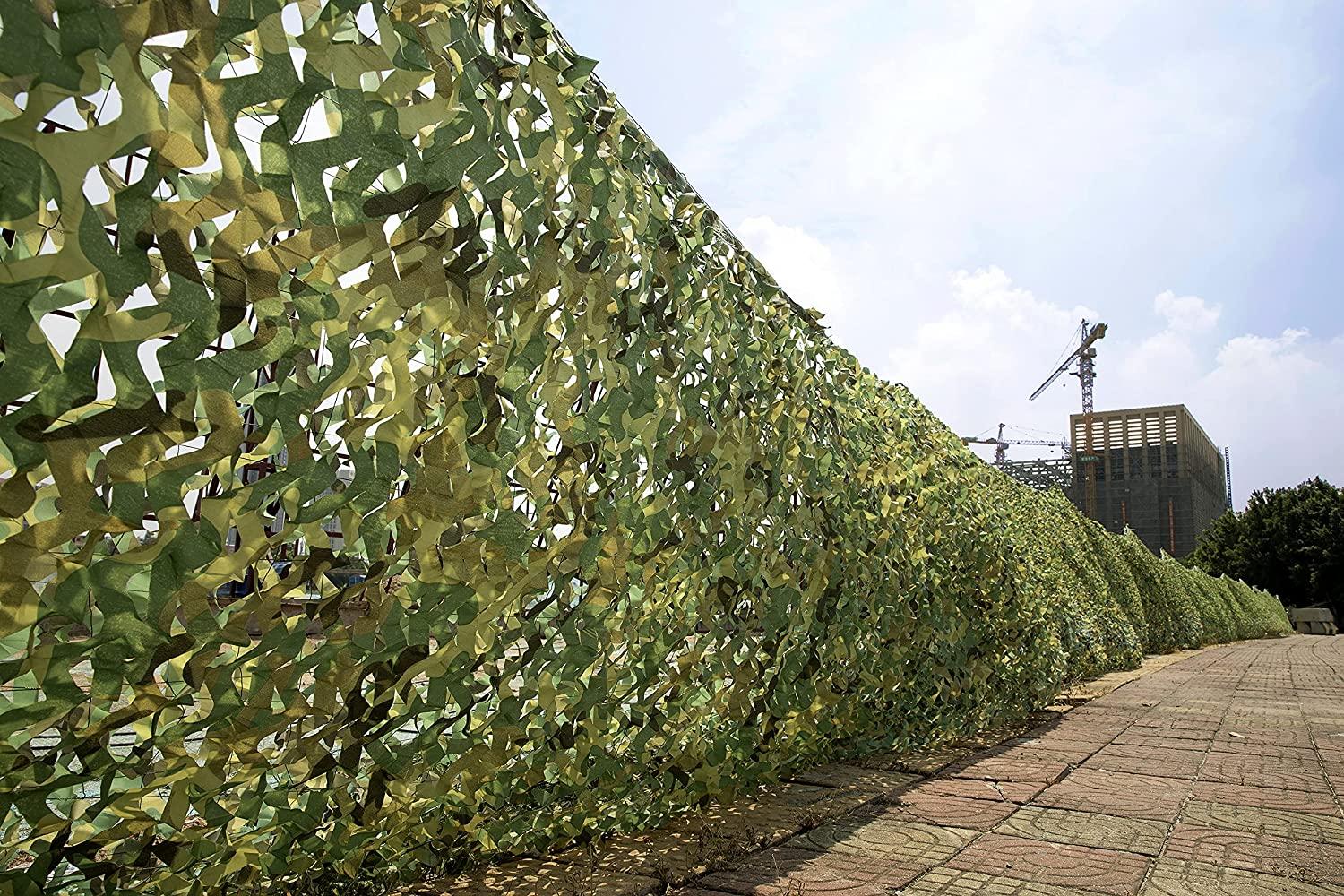 Ginsco Woodland Camouflage Netting 6.5x10ft - Ideal for Hunting ...