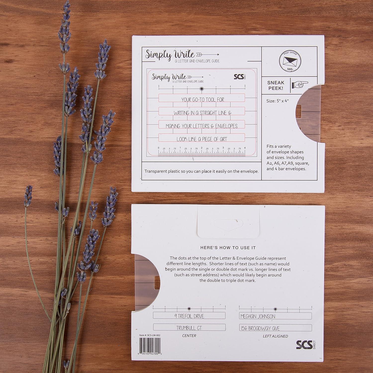 Lettering Envelope Addressing Stencil - Perfect Ruler Guide for ...