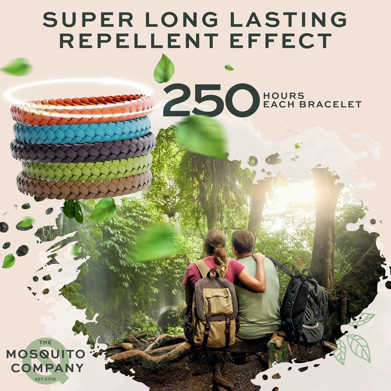 5 Leather Adjustable Anti-Insect Bands | 250 Hrs Protection | Deet-Free ...