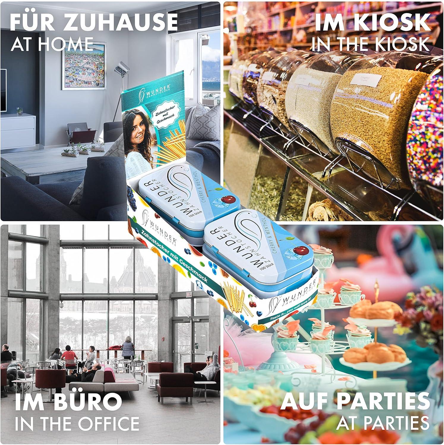 Wonder Toothpick Display - 6-Pack Flavored Toothpicks | Plastic-Free ...