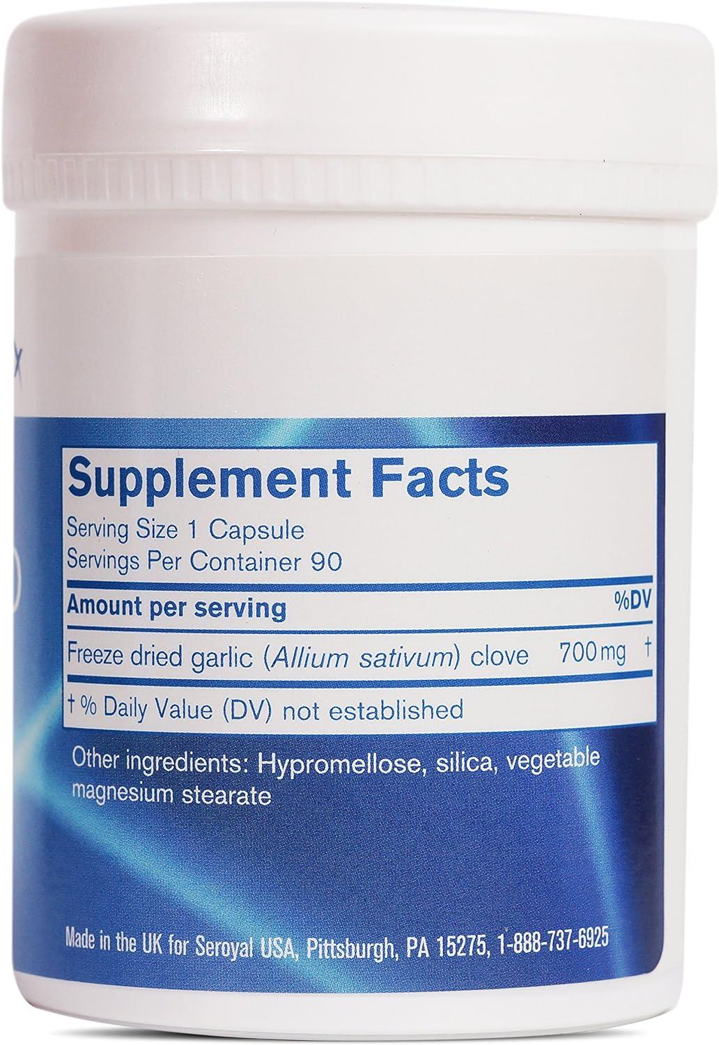 Pharmax Garlic Freeze Dried Capsules for Respiratory & Cardiovascular ...