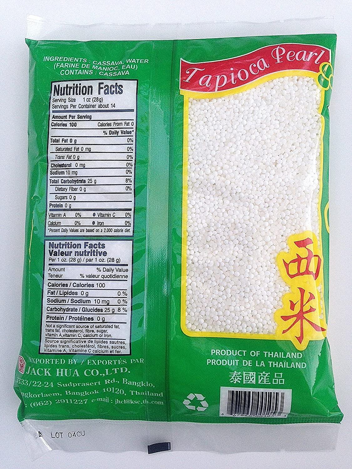 Small Tapioca Pearls 14 Oz. Bags (3 Pack) - Made From Cassava - White ...