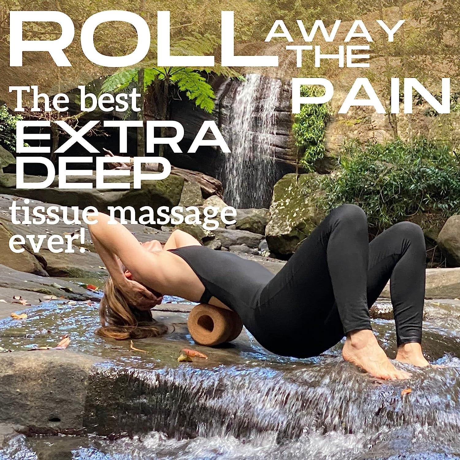 Inviguri Cork Yoga Wheel for Back & Neck Pain Relief - Deep Pressure ...