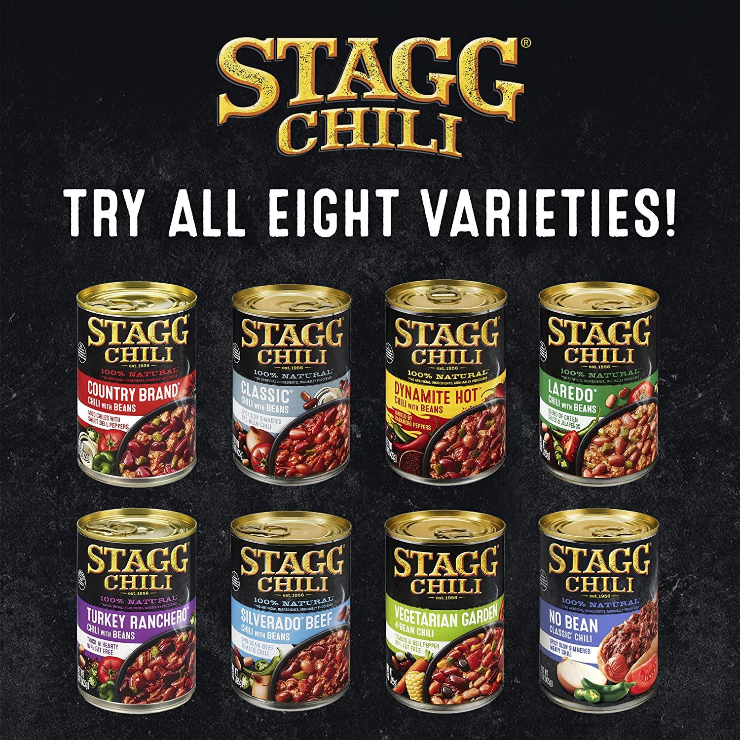STAGG Classic Chili with Beans 15 oz - Pack of 12 | Canned Chili for ...
