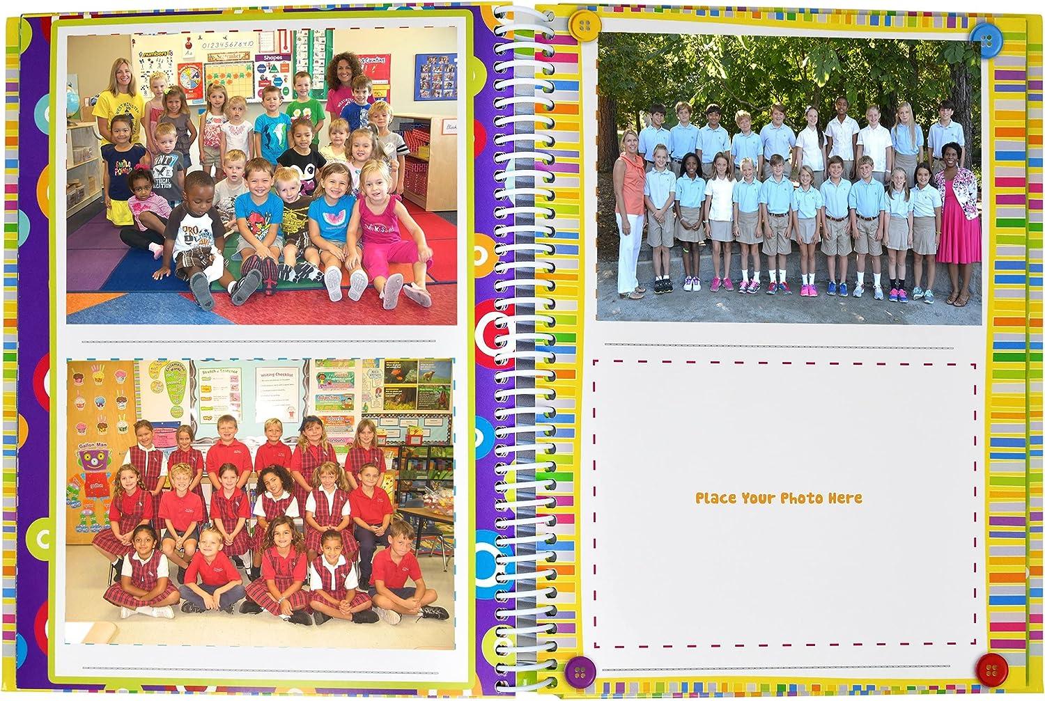 School Memory Book Album: Preschool to 12th Grade Keepsake Scrapbook ...