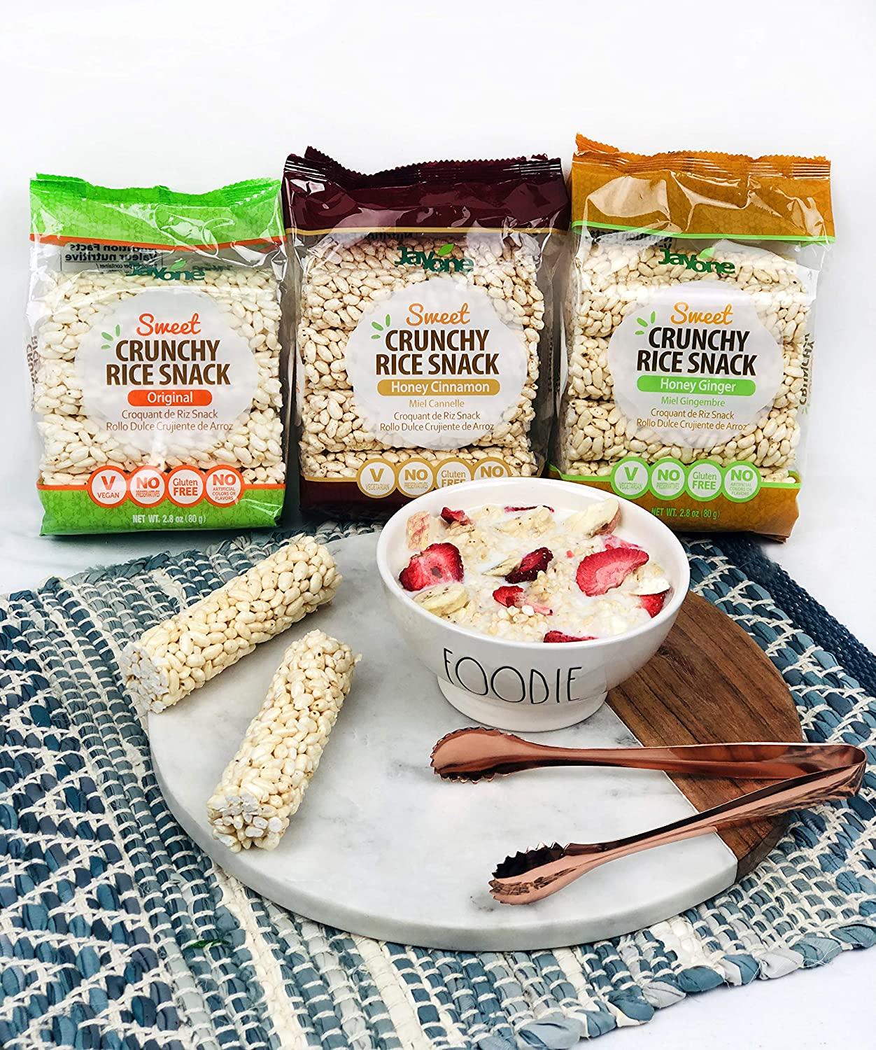 Jayone Crunchy Rice Snack 2.8 oz - Pack of 6 | Delicious Asian Snack ...